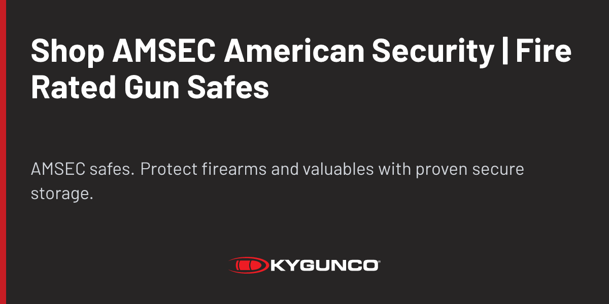 Shop AMSEC American Security | Fire Rated Gun Safes