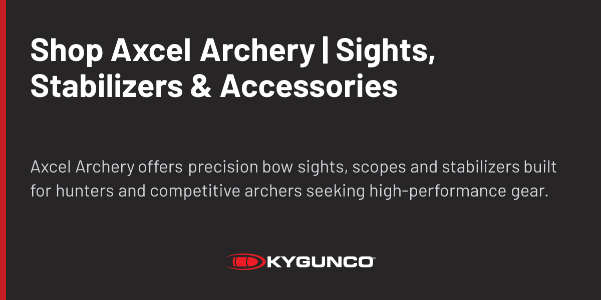 Shop Axcel Archery | Sights, Stabilizers & Accessories | KYGUNCO