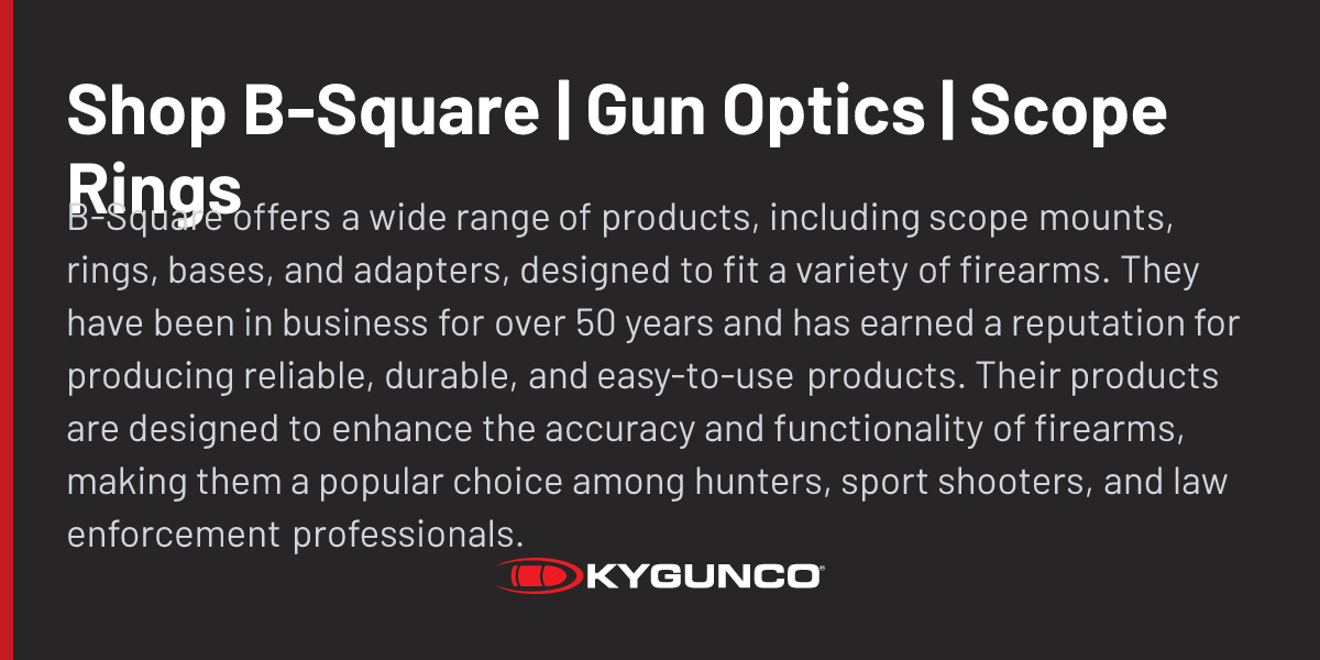 Shop B-Square | Gun Optics | Scope Rings