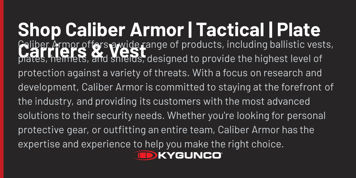 Shop Caliber Armor | Tactical | Plate Carriers & Vest