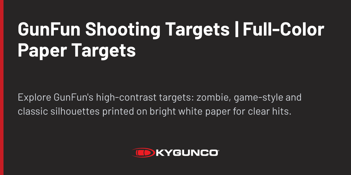 GunFun Shooting Targets | Full-Color Paper Targets