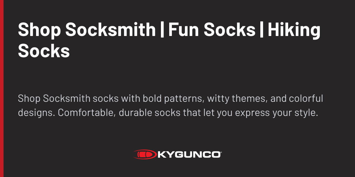 Shop Socksmith | Fun Socks | Hiking Socks | KYGUNCO