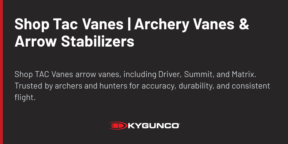 Shop Tac Vanes | Archery | Vanes & Vane Adhesion Kits | KYGUNCO