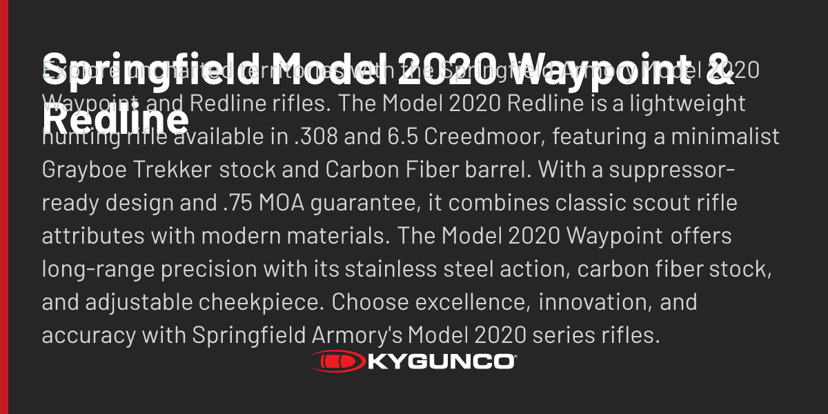 Springfield Model 2020 Waypoint & Redline | KYGUNCO